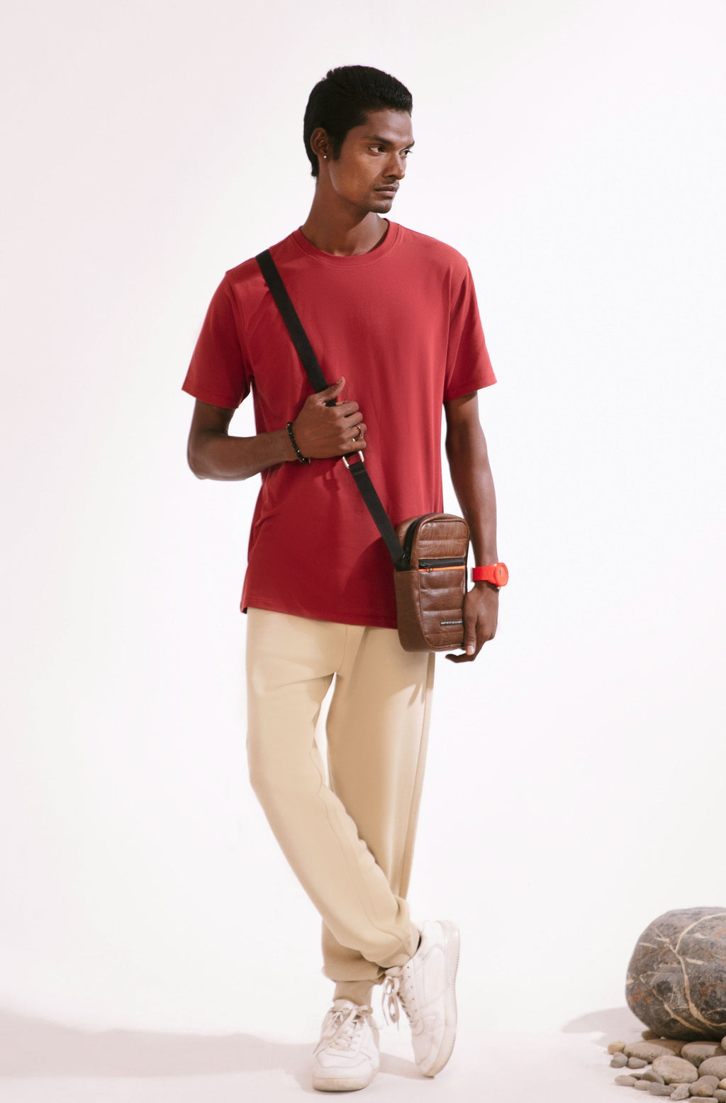 360° Tee (Men) - Rustic Red – mantouae